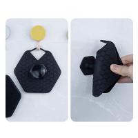 China MHC Baby Bath Products Black Exfoliating Scalp Massage Cleansing Facial Cleaning Wash Bath Body Cute Silicone Brush for sale