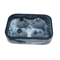 China MHC Food Grade 4 Cavity Ice Cube Trays Silicone Ice Cube Tray Mold Flexible Freezer Safe Cake Moulds for sale
