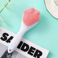 China MHC Facial Waterproof Cleaning Brush Scrubber Exfoliator Cute Silicone Massage Brush for sale