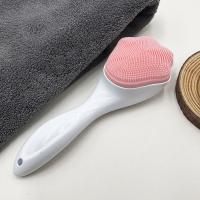China MHC Facial Waterproof Cleaning Brush Scrubber Exfoliator Cute Silicone Massage Brush for sale