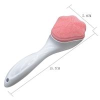 China MHC Facial Waterproof Cleaning Brush Scrubber Exfoliator Cute Silicone Massage Brush for sale