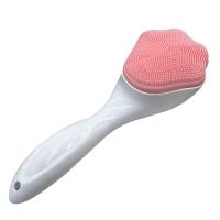 China MHC Facial Waterproof Cleaning Brush Scrubber Exfoliator Cute Silicone Massage Brush for sale