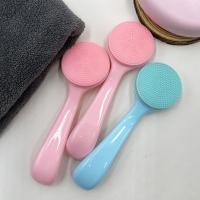 China MHC Soft Eco-Friendly Facial Waterproof Cleaning Brush Scrubber Exfoliator Silicone Face Cleanser for sale