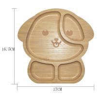 China MHCsilicon Bamboo Baby Plate BPA Free Divided Suction Dining Wooden Food Bamboo Cutlery for sale