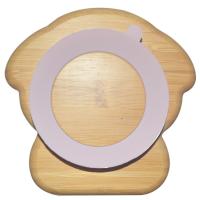China MHCsilicon Bamboo Baby Plate BPA Free Divided Suction Dining Wooden Food Bamboo Cutlery for sale