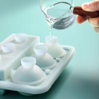 China MHC Ice Cube Trays For Freezer Silicone With Lid Large Square And Round Ice Cream Tools for sale