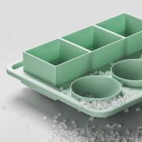 China MHC Ice Cube Trays For Freezer Silicone With Lid Large Square And Round Ice Cream Tools for sale