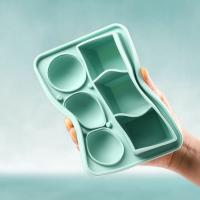 China MHC Ice Cube Trays For Freezer Silicone With Lid Large Square And Round Ice Cream Tools for sale