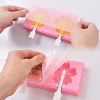 China Kids' Popsicle Maker Large Silicone Ice Cream Mold with Sticks and Paw Shape Design for sale