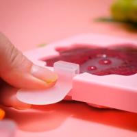 China Durable MHC Cherry Blossom Shape Silicone Ice Cream Molds With Cover for Kids for sale