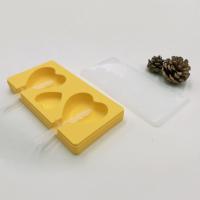 China MHC Heart Shape Ice Cream Molds Large Silicone With Sticks Popsicle For Kids Toddlers for sale
