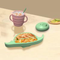China MHC Baby Feeding Bottle Free Newborn Weaning Self Essentials Children Baby LED Feeding Open Cups for sale
