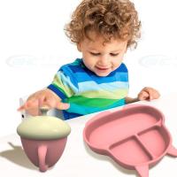 China Customizable Animal Squirrel Silicone Feeding Set for Children 6 Months and Older for sale