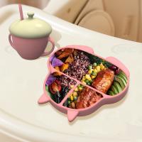 China Customizable Animal Squirrel Silicone Feeding Set for Children 6 Months and Older for sale