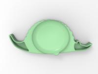China MHC Children Travel Crocodile High Durability Baby Feeding Plate With Suction for 6-12 Months for sale