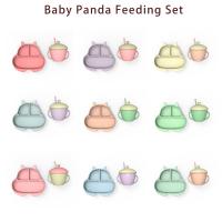 China MHC Squirrel Silicone Plate Baby Nursing Suction Cartoon Animal Food Grade Silicone Feeding Set For 6 Months Old Baby for sale