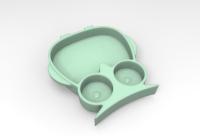 China MHC Pink Silicone Baby Feeding Plate for 12-18 Months Baby Attach to Table Lightweight for sale