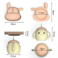 China MHC Eco-Friendly Silicone Plate for Baby Feeding Travel 6-12 Months Weaning for sale