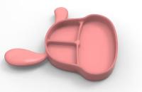 China MHC Eco-Friendly Silicone Plate for Baby Feeding Travel 6-12 Months Weaning for sale