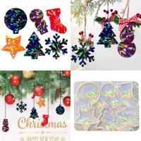 China MHC Christmas Tree Hanging Silicone Resin Molds Model for Crystal Decoration for sale