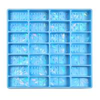 China MHC Crystal Silicone Unique Dominoes Set 3d Holographic Designs Epoxy Resin Molds for sale