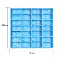 China MHC Crystal Silicone Unique Dominoes Set 3d Holographic Designs Epoxy Resin Molds for sale