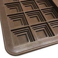 China MHC Food Grade Chocolate Pistachio Mold Deep Custom Silicona 3D Dubai Chocolate Molds for sale
