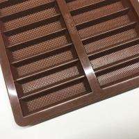 China MHC Custom Chocolate Mold Rectangle Silicone Dubai Bar Chocolate Molds for sale