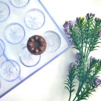 China MHC Food Grade Silicone Custom Chocolate Molds Handmade 3D Hard Plastic Polycarbonate Chocolate Mold for sale