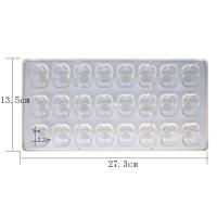 China Sustainable Small Silicone Chocolate Moulds For Heat Resistance And Easy Cleaning for sale