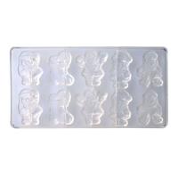 China Handmade 3D Special Shape Polycarbonate 3d Chocolate Bar Mold for Kitchen and Restaurant for sale