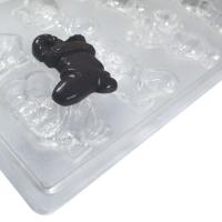 China Handmade 3D Special Shape Polycarbonate 3d Chocolate Bar Mold for Kitchen and Restaurant for sale