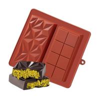 China MHC Chocolate Molud Bar Thick Silicone Cake Tools Chocolate Bar Molds Deep for sale