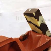 China MHC Chocolate Bar Molds Silicone Deep 3d Silicone Love Chocolate Bar Mold for sale
