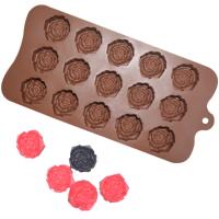 China Flexible Silicone Chocolate Mold Tray For Homemade Chocolates for sale