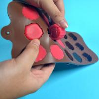 China Flexible Silicone Chocolate Mold Tray For Homemade Chocolates for sale