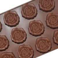 China Flexible Silicone Chocolate Mold Tray For Homemade Chocolates for sale