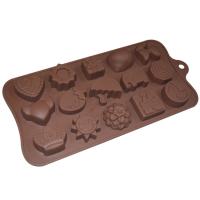 China MHC Custom Pour Chocolat Silicone Chocolate Mold Cute Cartoon Shape for Easy Cleaning Cake Tools for sale