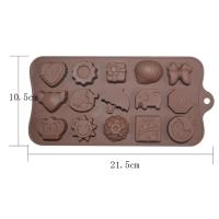 China MHC Custom Pour Chocolat Silicone Chocolate Mold Cute Cartoon Shape for Easy Cleaning Cake Tools for sale