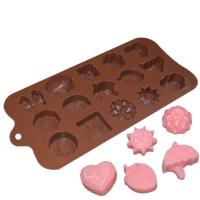 China MHC Custom Pour Chocolat Silicone Chocolate Mold Cute Cartoon Shape for Easy Cleaning Cake Tools for sale
