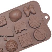 China MHC Custom Pour Chocolat Silicone Chocolate Mold Cute Cartoon Shape for Easy Cleaning Cake Tools for sale