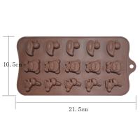 China MHC Manufacture Food Grade Silicone Chocolate Molds Cute Animal Design Duck Bear Rabbit for sale