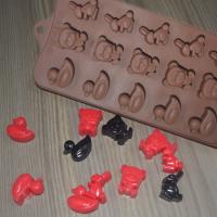 China MHC Manufacture Food Grade Silicone Chocolate Molds Cute Animal Design Duck Bear Rabbit for sale