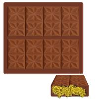 China MHC Silicone Dubai Chocolate Mold Custom Deep Small Silicone Chocolate Mould Manufacturers for sale