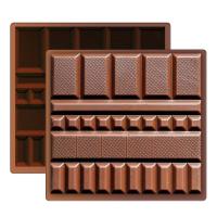 China MHC Christmas Chocolate Mold For Geometric Big Bar Deep New Silicon Shaped Moulds Chocolate Molds Dubai for sale