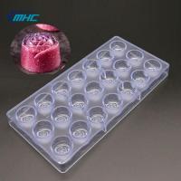 China Stocked MHC Polycarbonate Rose Flower Shaped Chocolate Molds FDA Approved for sale