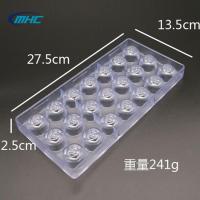 China Stocked MHC Polycarbonate Rose Flower Shaped Chocolate Molds FDA Approved for sale