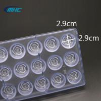 China Stocked MHC Polycarbonate Rose Flower Shaped Chocolate Molds FDA Approved for sale