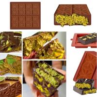 China MHC Custom Deep Small Dubai Chocolate Silicone Mould , Dubai Chocolate Bar Silicone Mould for sale