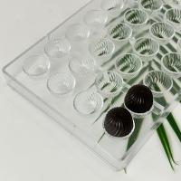 China MHC Silicone Chocolate Molds High Quality Food Grade Hard Plastic Small Chocolate Pastry Mold for sale
